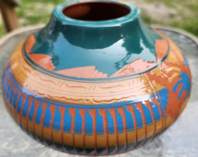 Vintage Signed W Johnson Navajo Pottery Vase - Etsy
