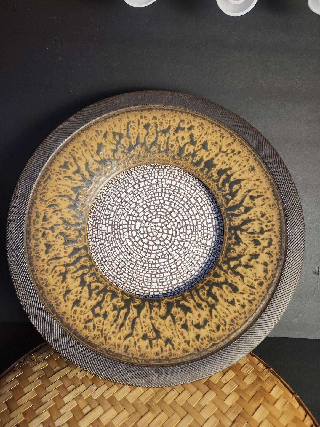 RARE Brian Bean Pottery Studio Plate/ Bowl Stoneware Heavy Duty - Etsy