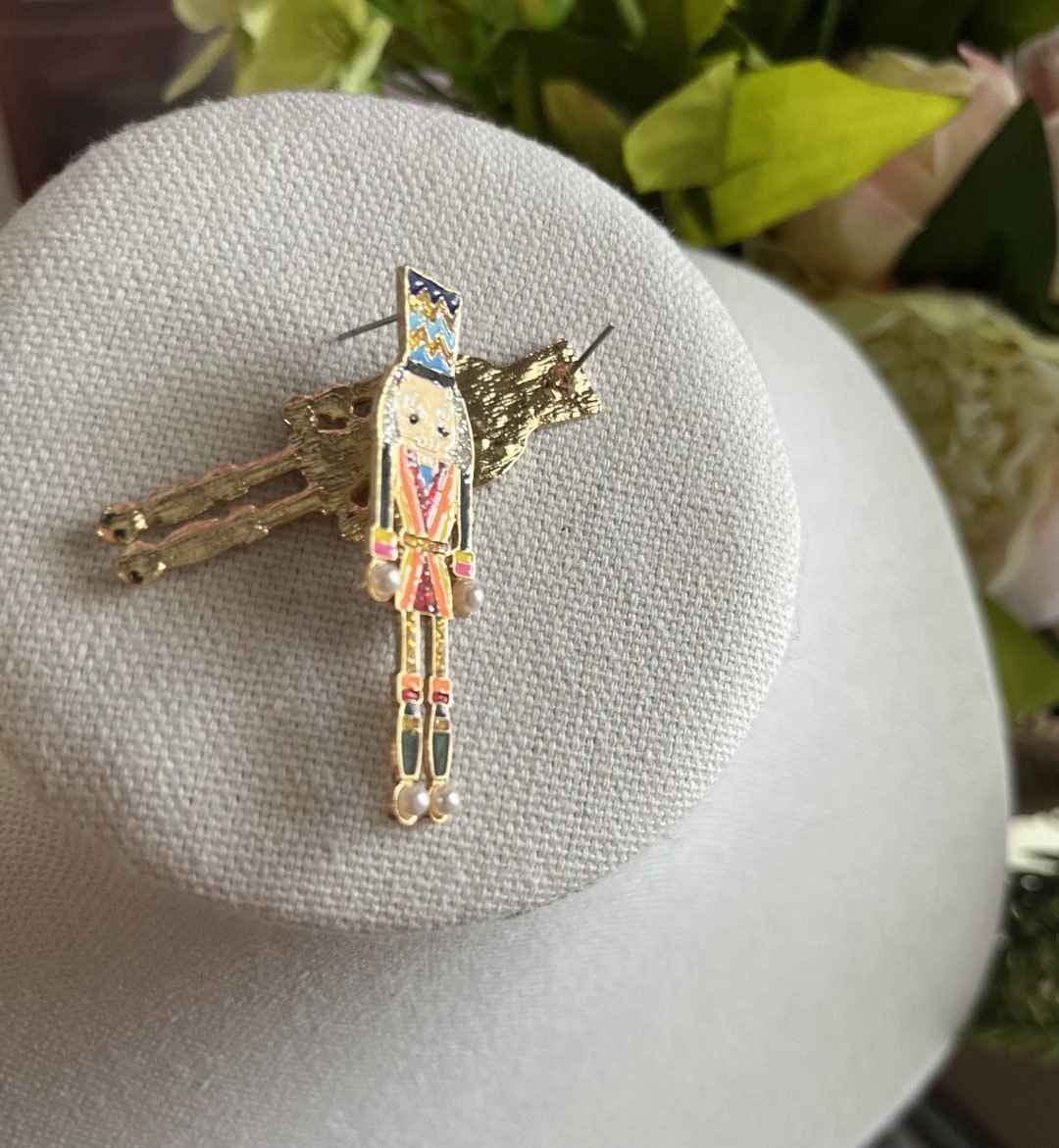 Nutcracker, Toy Soldier Stud Earrings Enamel Rhinestone CLEARANCE - Etsy