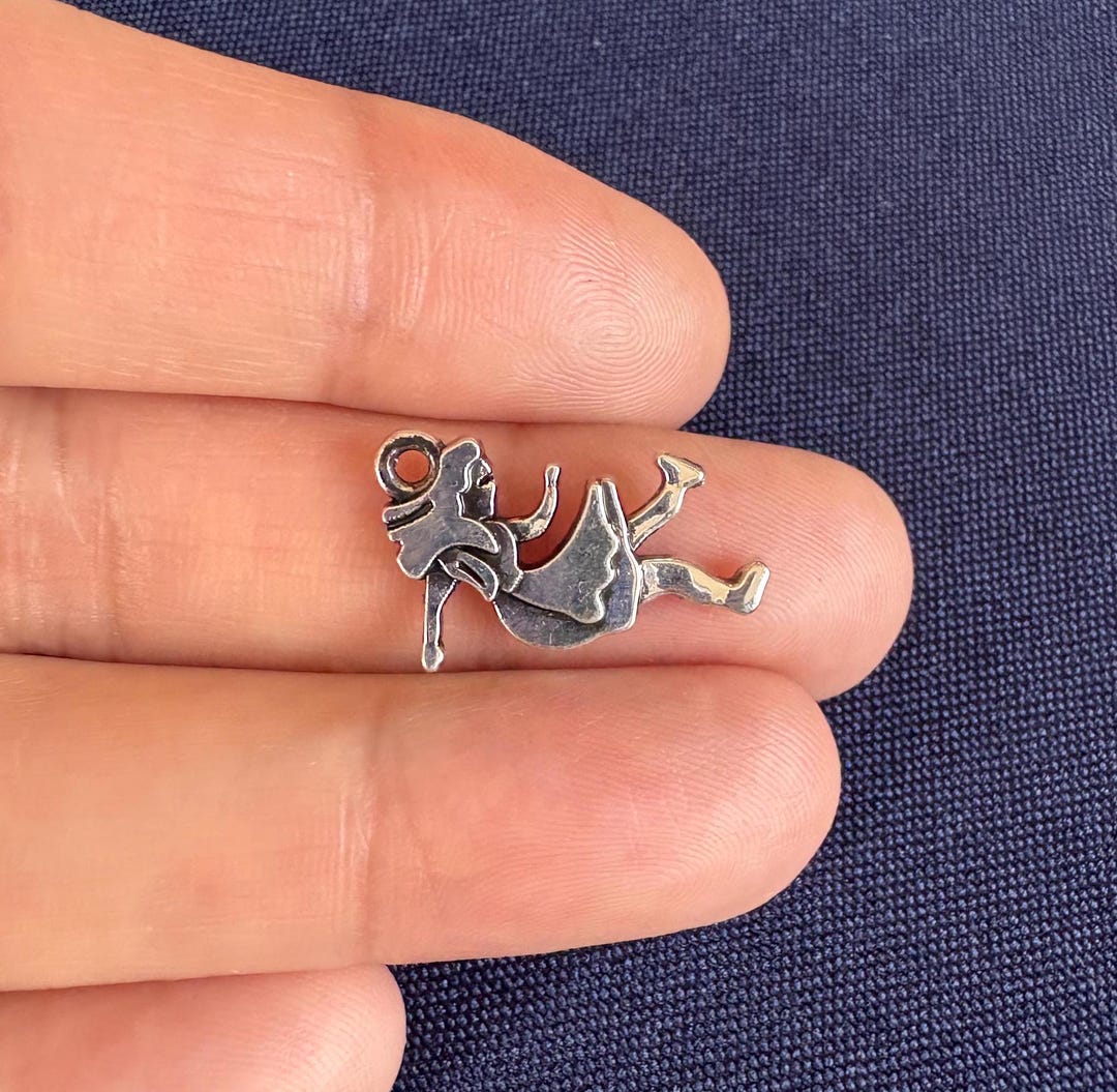 Alice Falling Down the Rabbit Hole - Alice in Wonderland Charm - Etsy