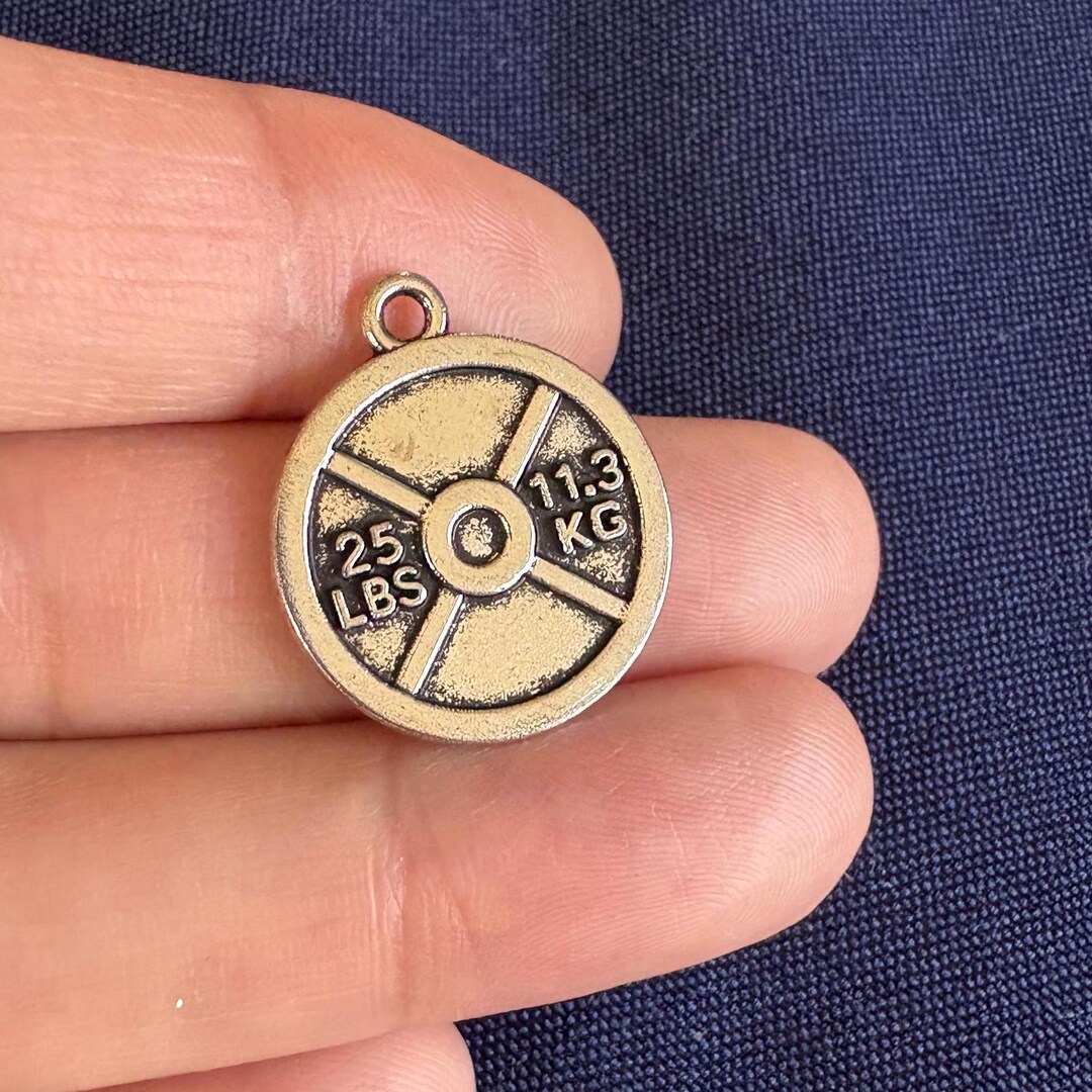 25 LB Weight Charm 22 Mm - Etsy