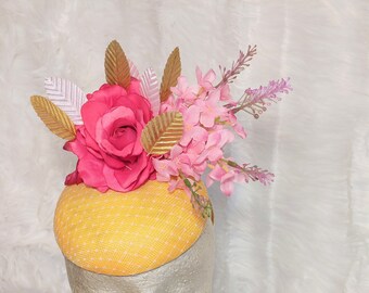 Yellow Tea Party Hat | Etsy