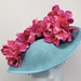 Turquoise and Hot Pink Kentucky Derby Fascinator -one of a Kind Blue ...