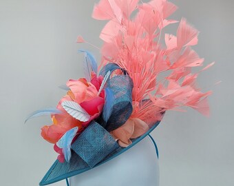 Royal Blue Tea Party Hat - Etsy