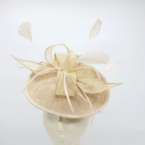 Beige Fascinator Hat - Etsy