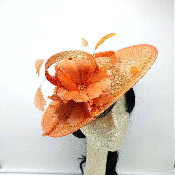 Orange Fascinator - Etsy