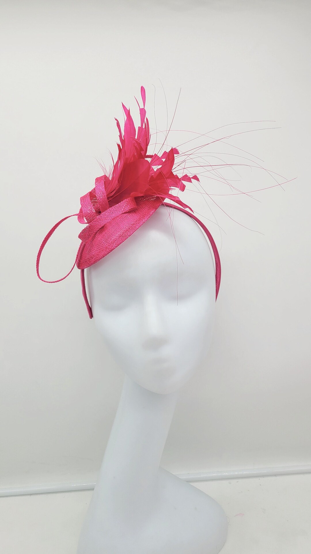Hot Pink Fascinator Hat: Kentucky Derby Race Day Headband - Etsy