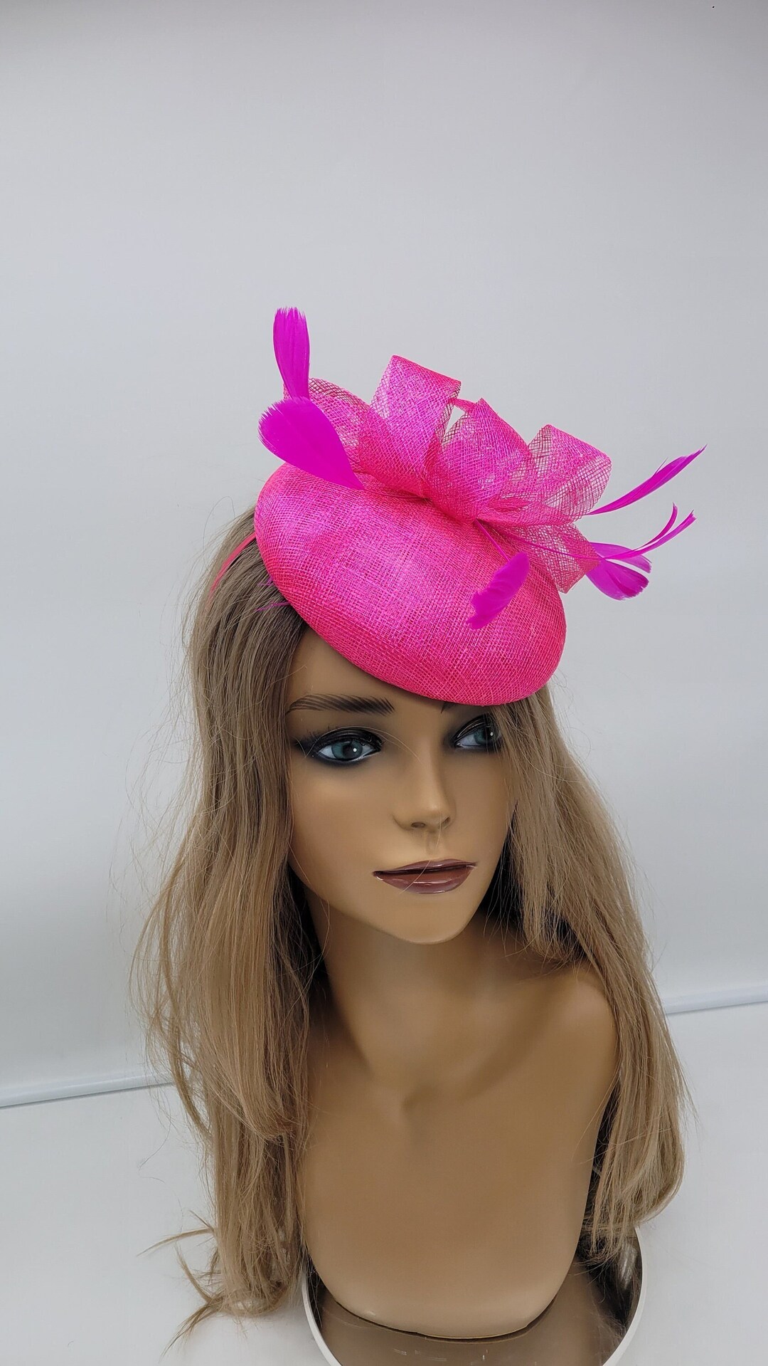 Hot Pink Kentucky Derby Fascinator: Wedding Tea Party Hat - Etsy