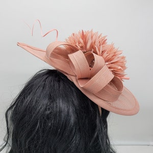 Blush Pale Pink Fascinator - Wedding Hat, Kentucky Derby Hat, Race Hat ...