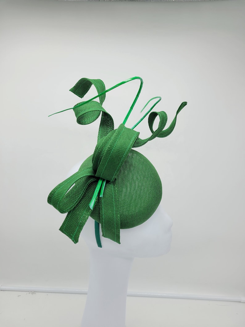 Green Kentucky Derby Fascinator Hat Green Fascinator Kelly - Etsy
