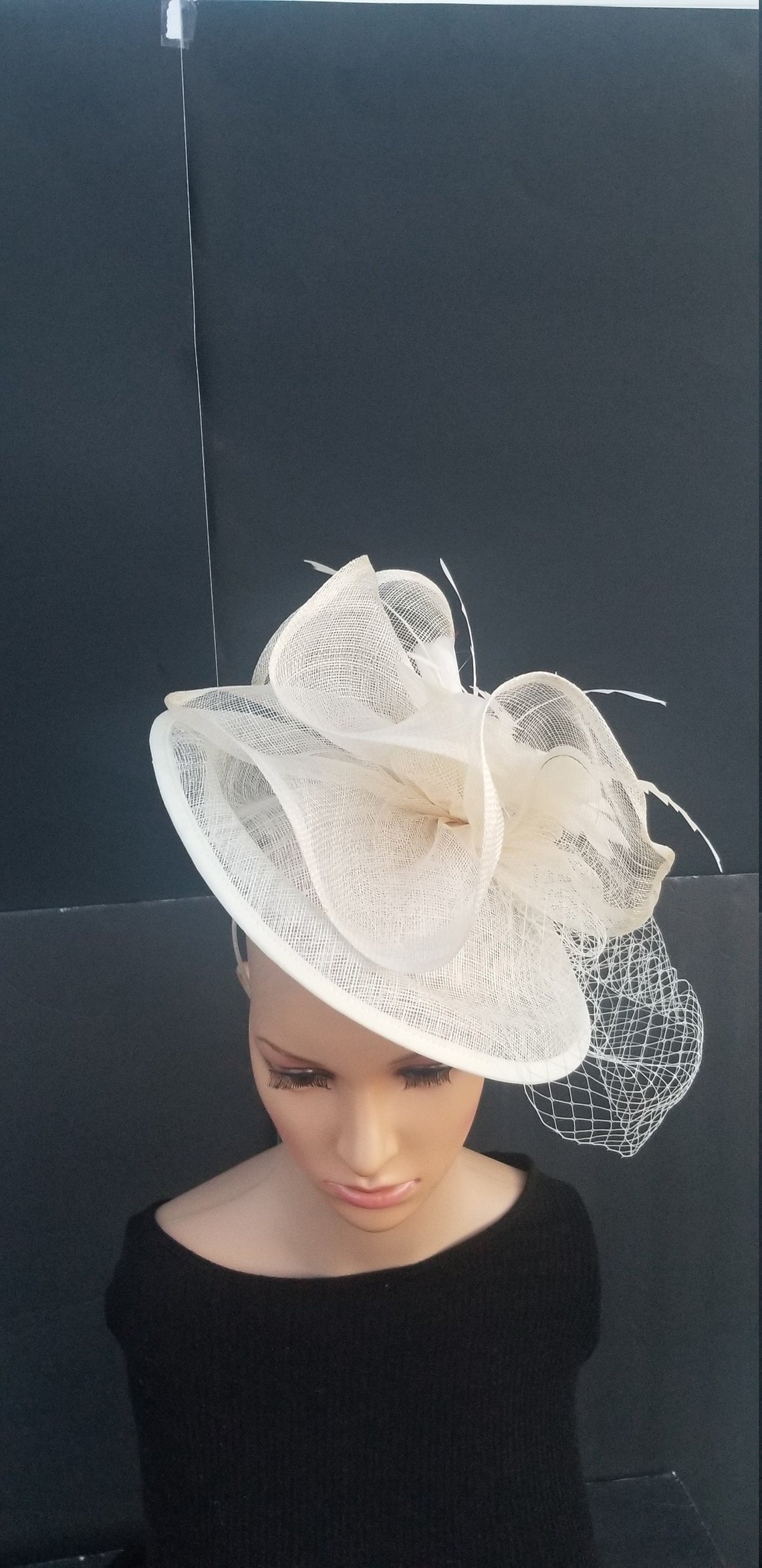 Ivory Kentucky Derby Fascinator Wedding Hat Kentucky Derby - Etsy