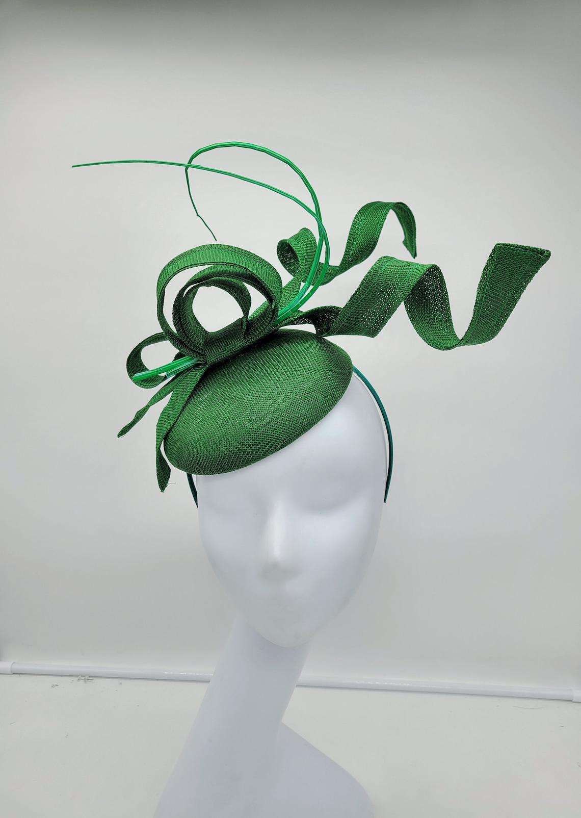 Green Kentucky Derby Fascinator Hat Green Fascinator Kelly - Etsy