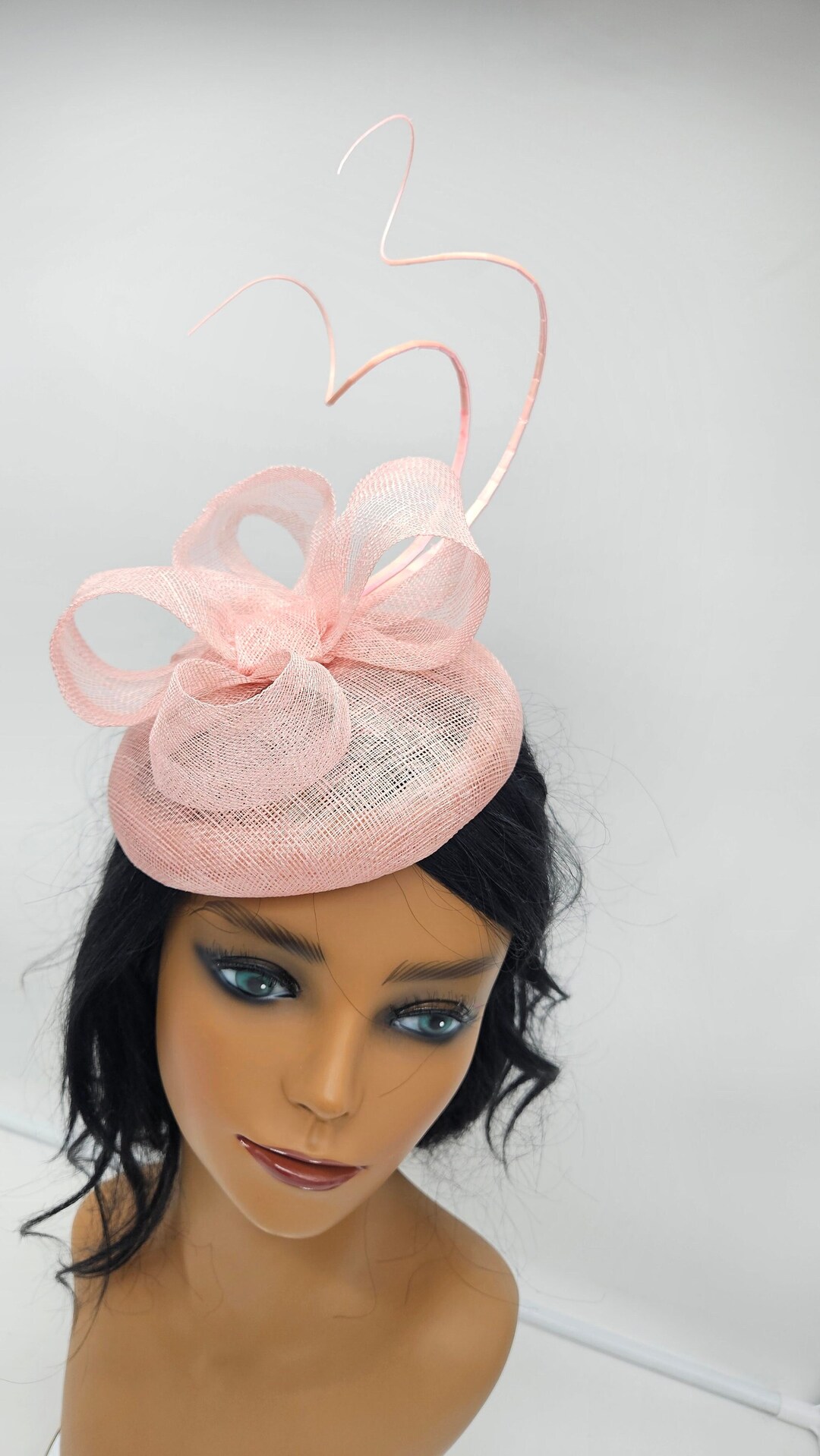 Pale Pink Kentucky Derby Fascinator Wedding Hat, Race Hat, Tea Party ...