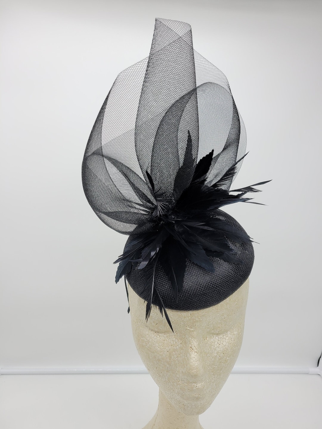 Schwarzer Kentucky Derby Hut- Beerdigung, Hochzeiten, Eichen Hüte - Etsy.de