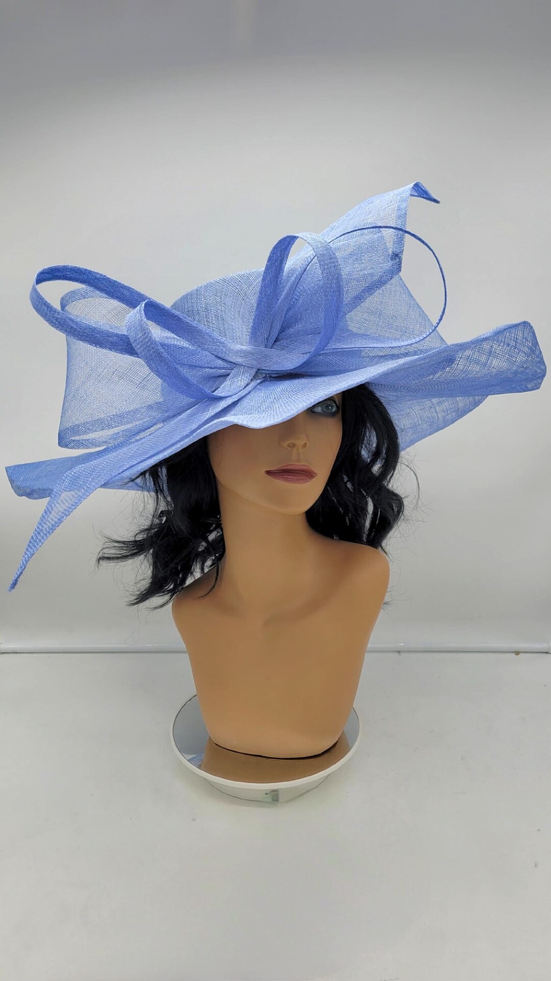 Light Blue Sinamay Derby Hat: Elegant Wedding Race Day Headwear - Etsy