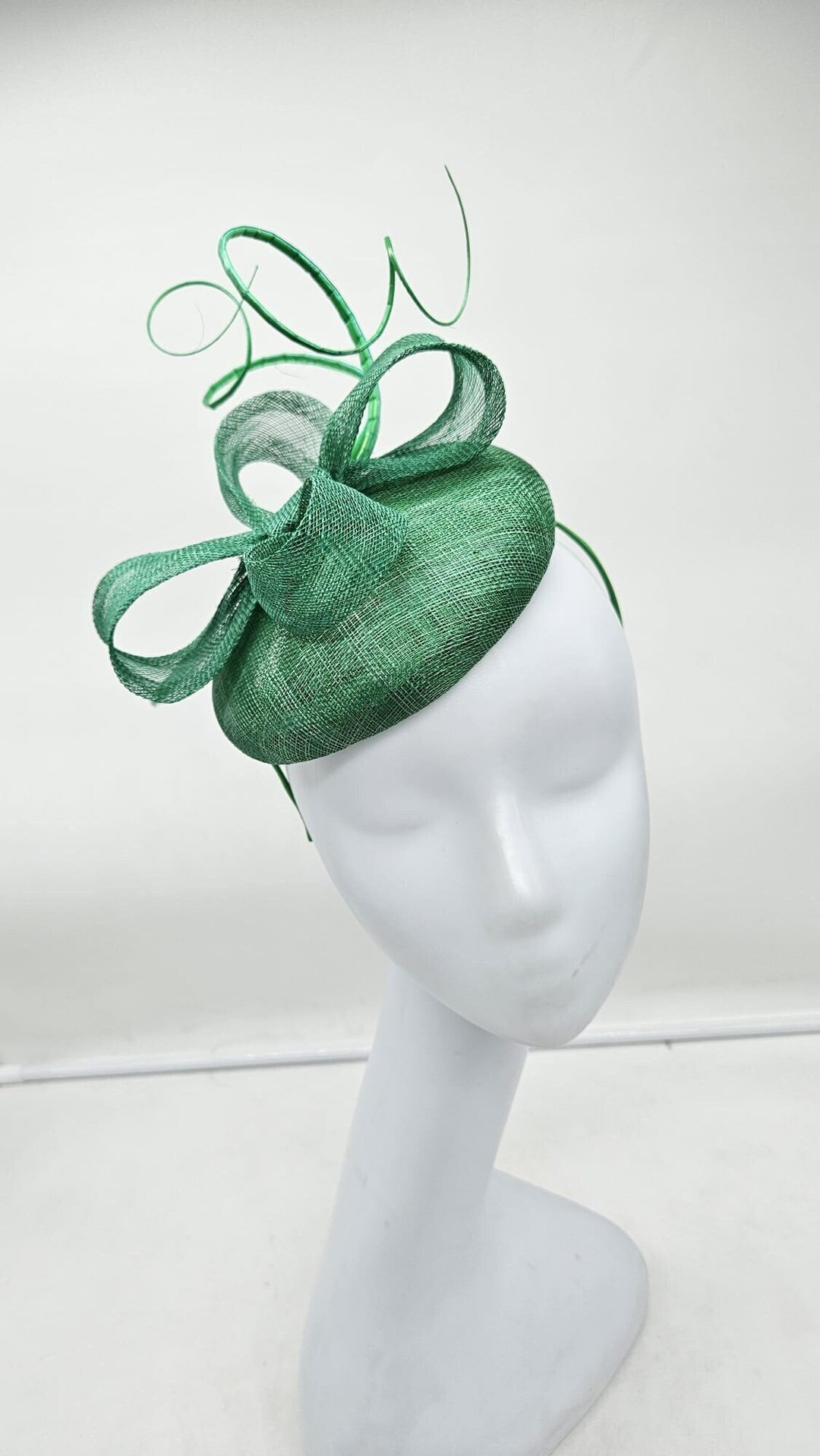 Green Kentucky Derby Fascinator Hat, Green Fascinator, Kelly Green Hat ...