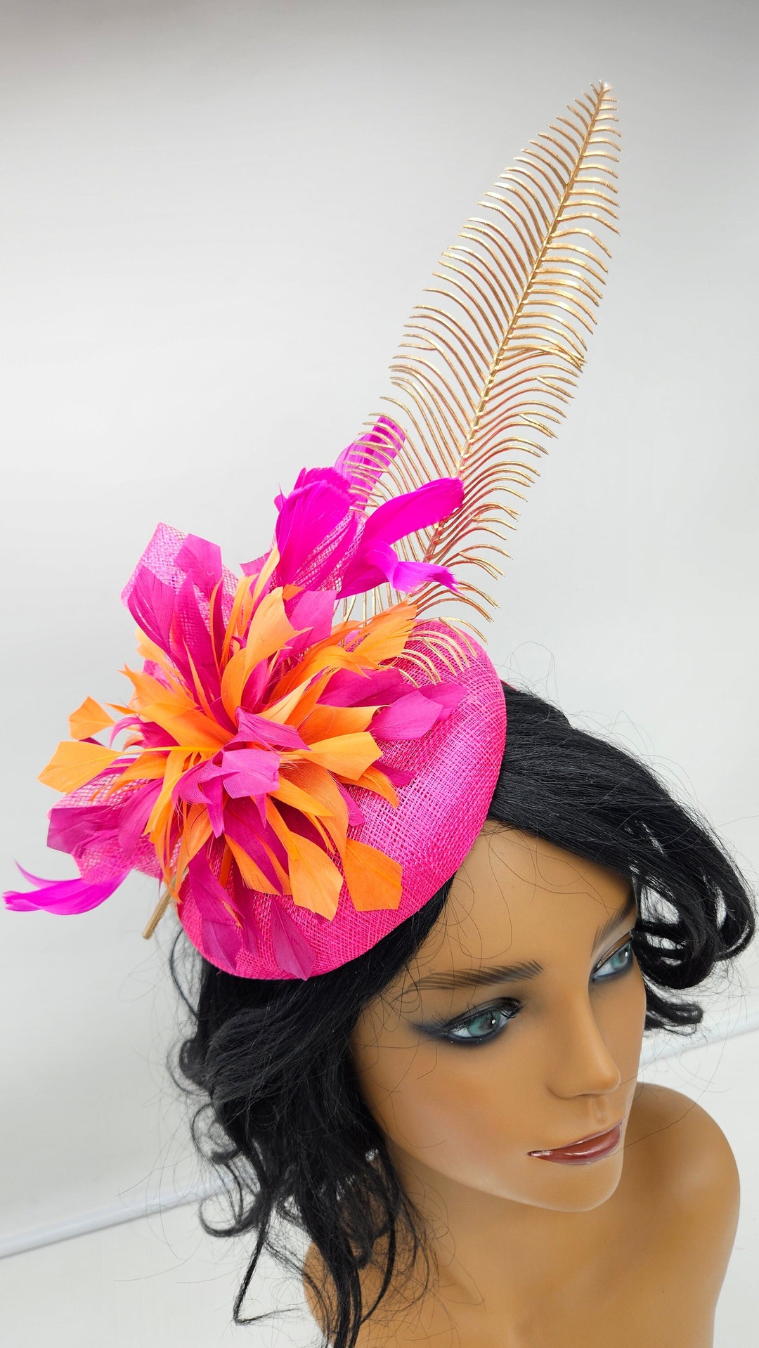 Hot Pink Fascinator Hat: Kentucky Derby, Wedding, Tea Party - Etsy