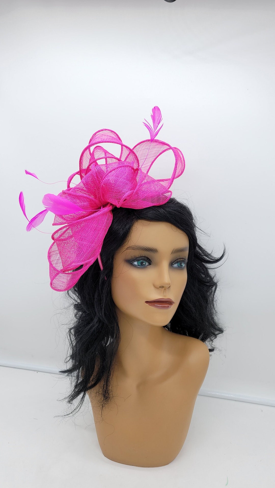 Hot Pink Fascinator Hat: Kentucky Derby Race Day Headband - Etsy