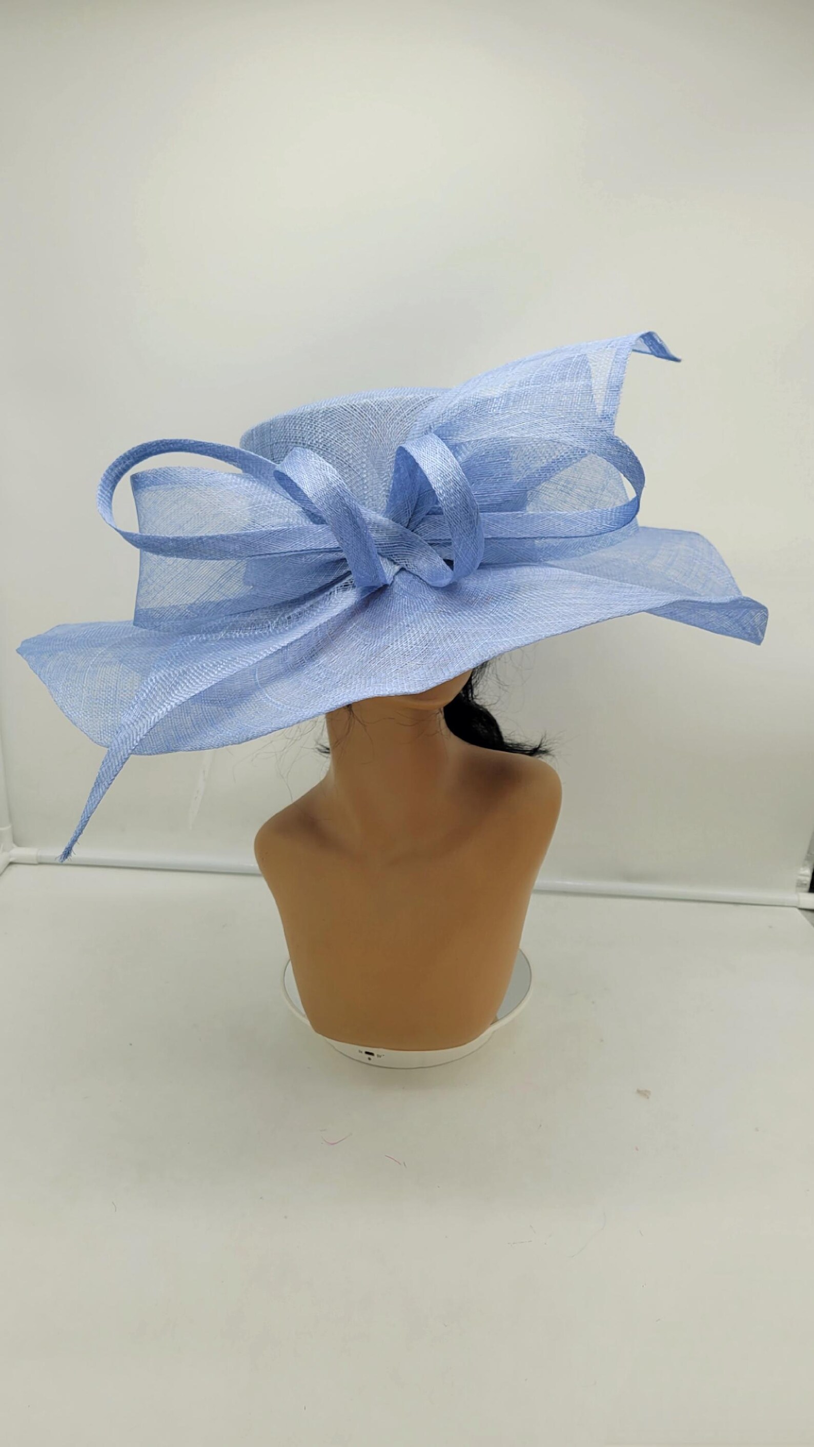Light Blue Sinamay Derby Hat: Elegant Wedding Race Day Headwear - Etsy