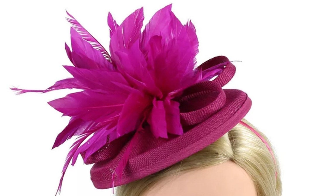 Magenta Fascinator Hat: Kentucky Derby, Wedding, Easter - Etsy