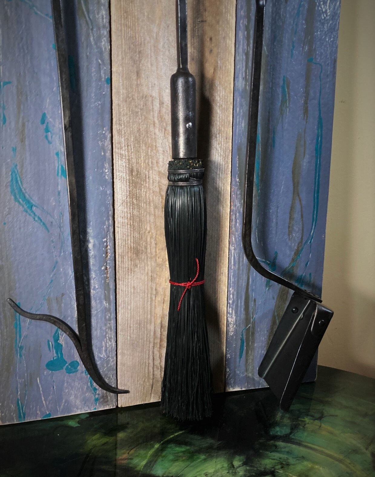 Forged Fire Place Tools /wall Mount (free Shipping) - Etsy