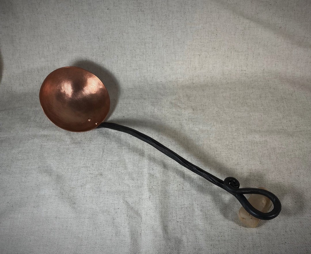 Hand Forged Copper Ladle W/shepherds Loop Handle (free Shipping) - Etsy