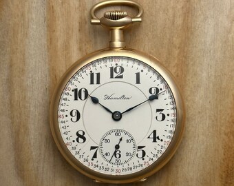 Antique 16s Hamilton 992 21 Jewel Railroad Gold Filled Pocket - Etsy