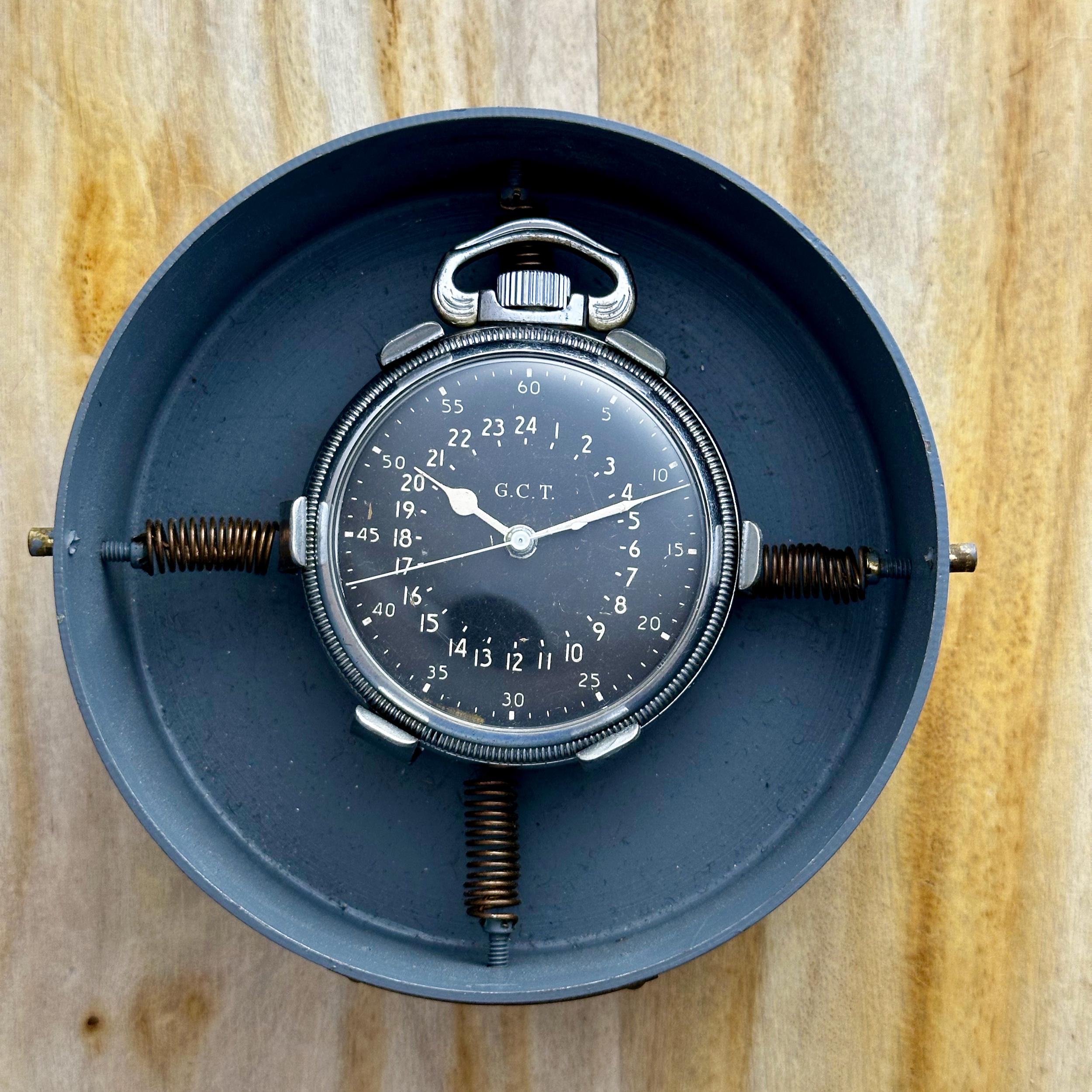 1944 Hamilton GCT 4992B 22j WWII Military Navigation Pocket Watch 16s ...