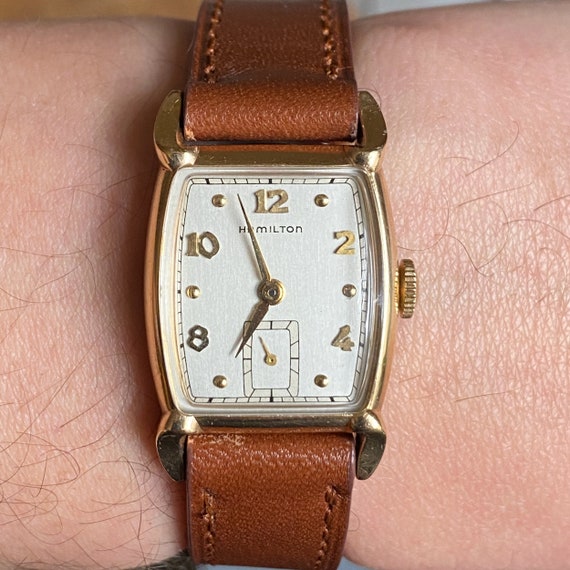 1952 Hamilton Grover B Wrist Watch 10K Gold-filed case 752 | Etsy