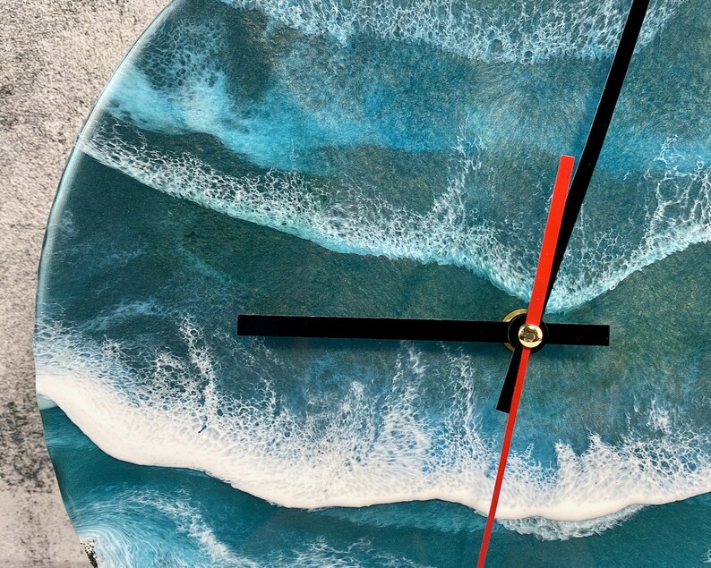 Black Sand Beach Wall Clock Tropical Ocean Beach Art - Etsy