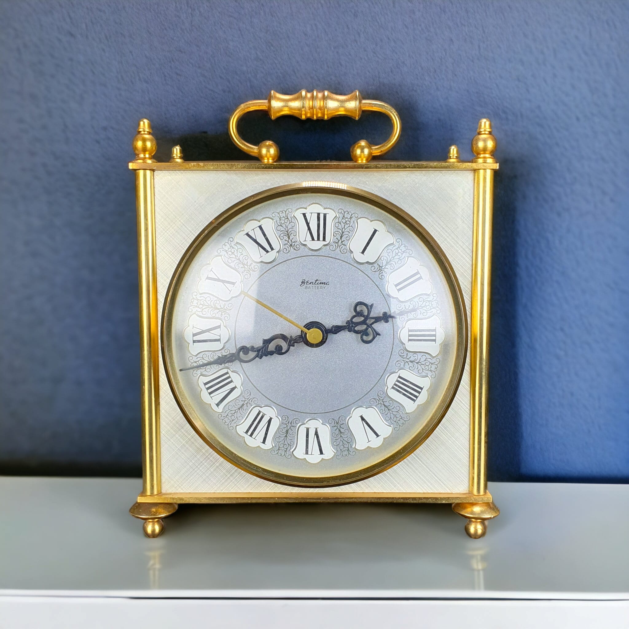 Bentima Carriage Clock Roman Numerals Battery Operated West - Etsy