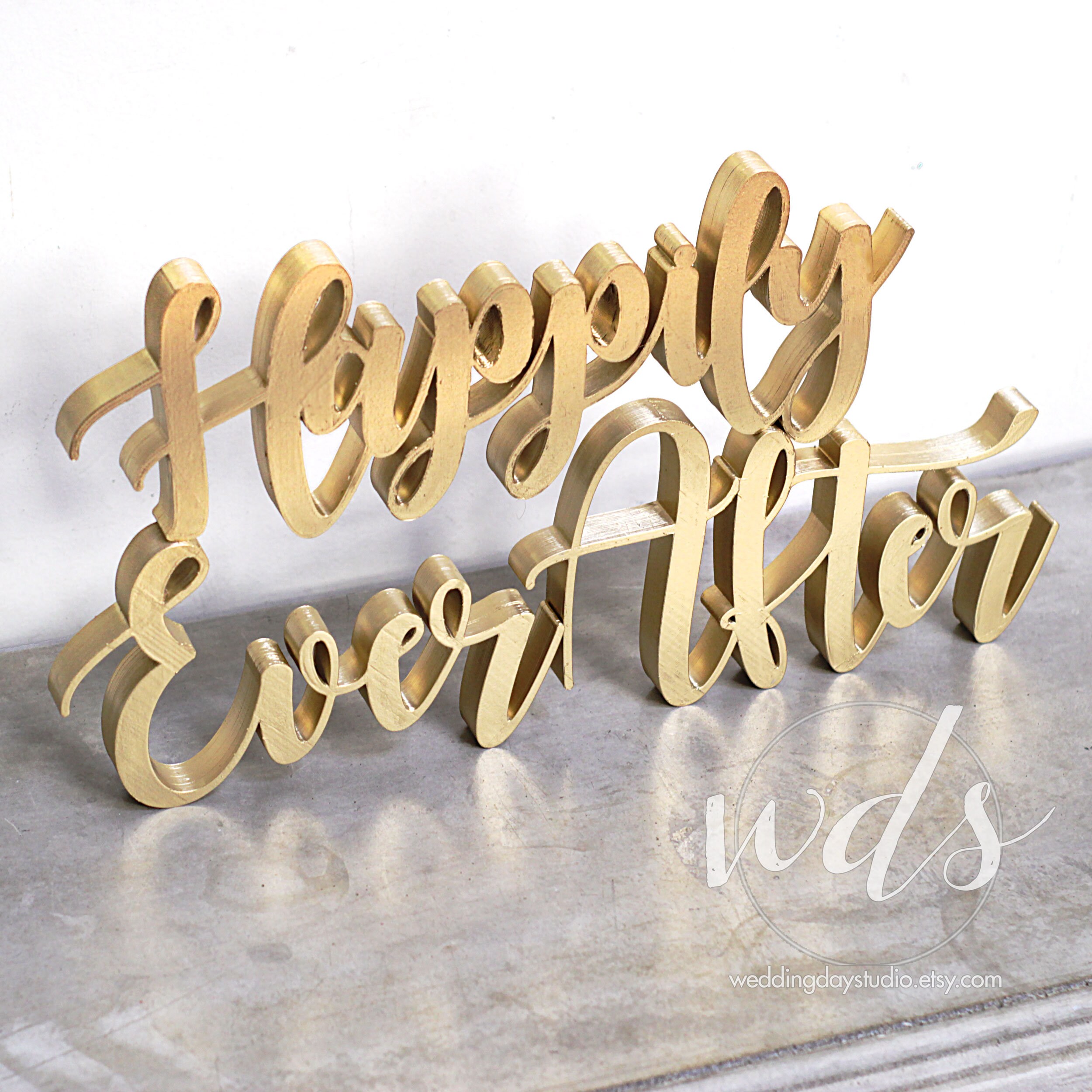 Happily Ever After Sign Sweetheart Table Decor 6 or | Etsy