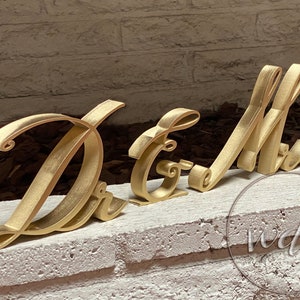 Dr and Mrs Sign, 5in. Vintage Script Sweetheart Table Decor, Wedding ...