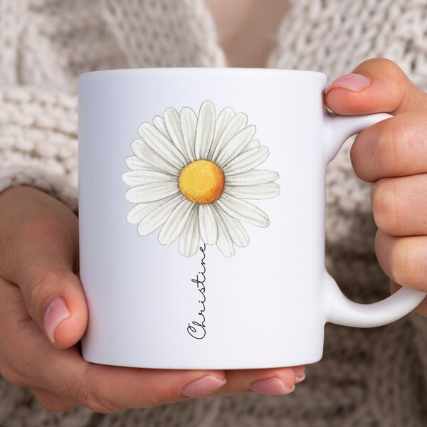 Daisy Coffee Mug - Etsy
