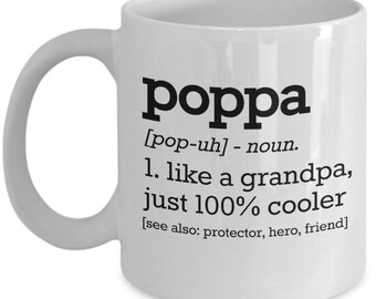 Funny Poppa Mug - Etsy