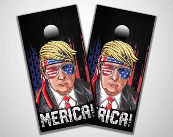 Trump Cornhole Decals - Etsy