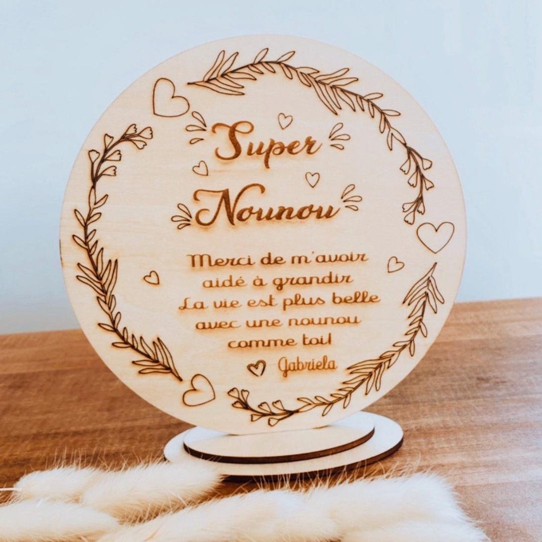 Personalized Wooden Decoration for a Nanny/teacher/assistant Teacher ...