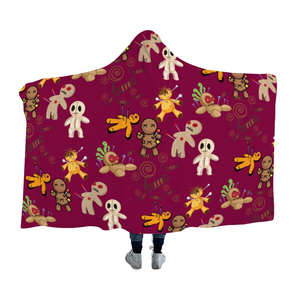 Voodoo Dolls Hooded Blanket Rouge - Etsy