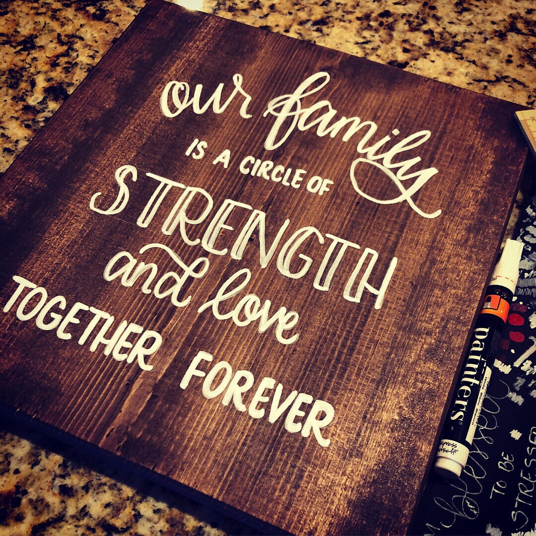 Our Family 11x12" Wooden Sign - Etsy
