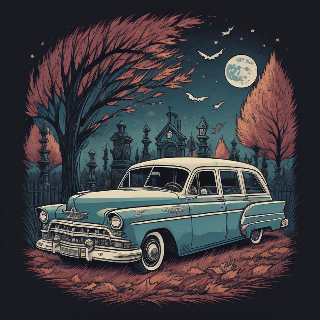Vintage Hearse Decal - Etsy