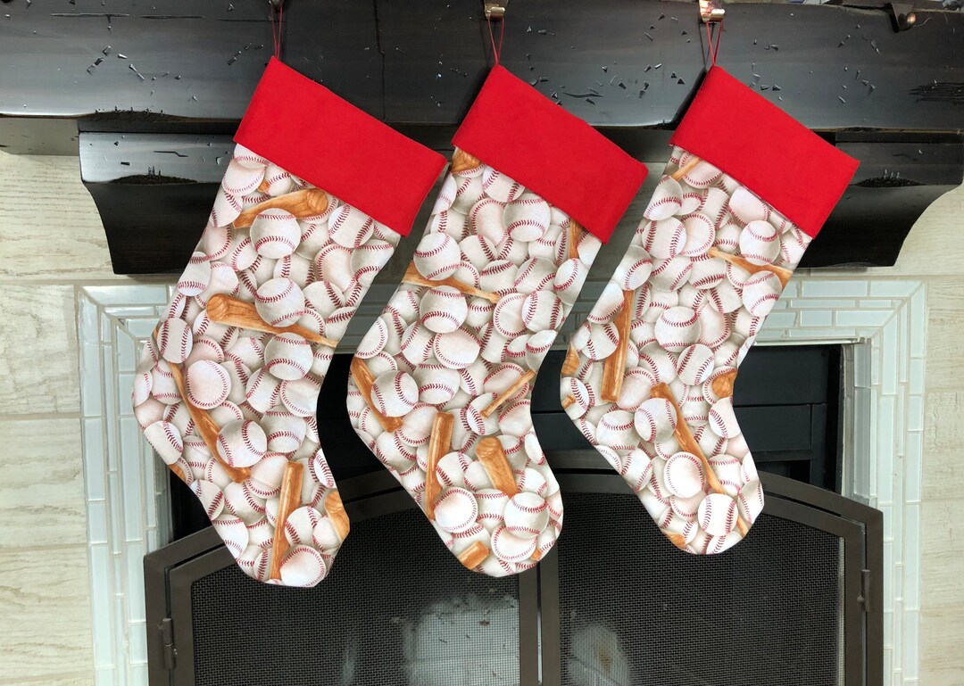 Baseball Christmas Stockings - Etsy