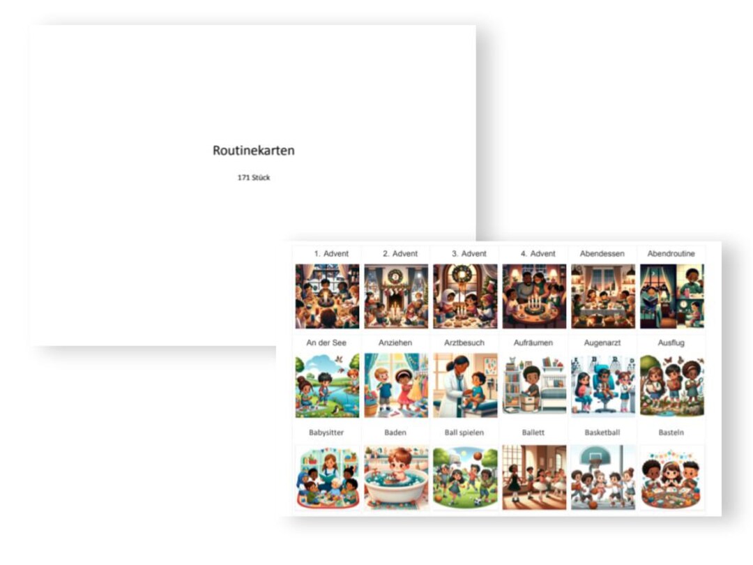 171 Routine Cards to Print Out Daily Routine Card for Children - Etsy