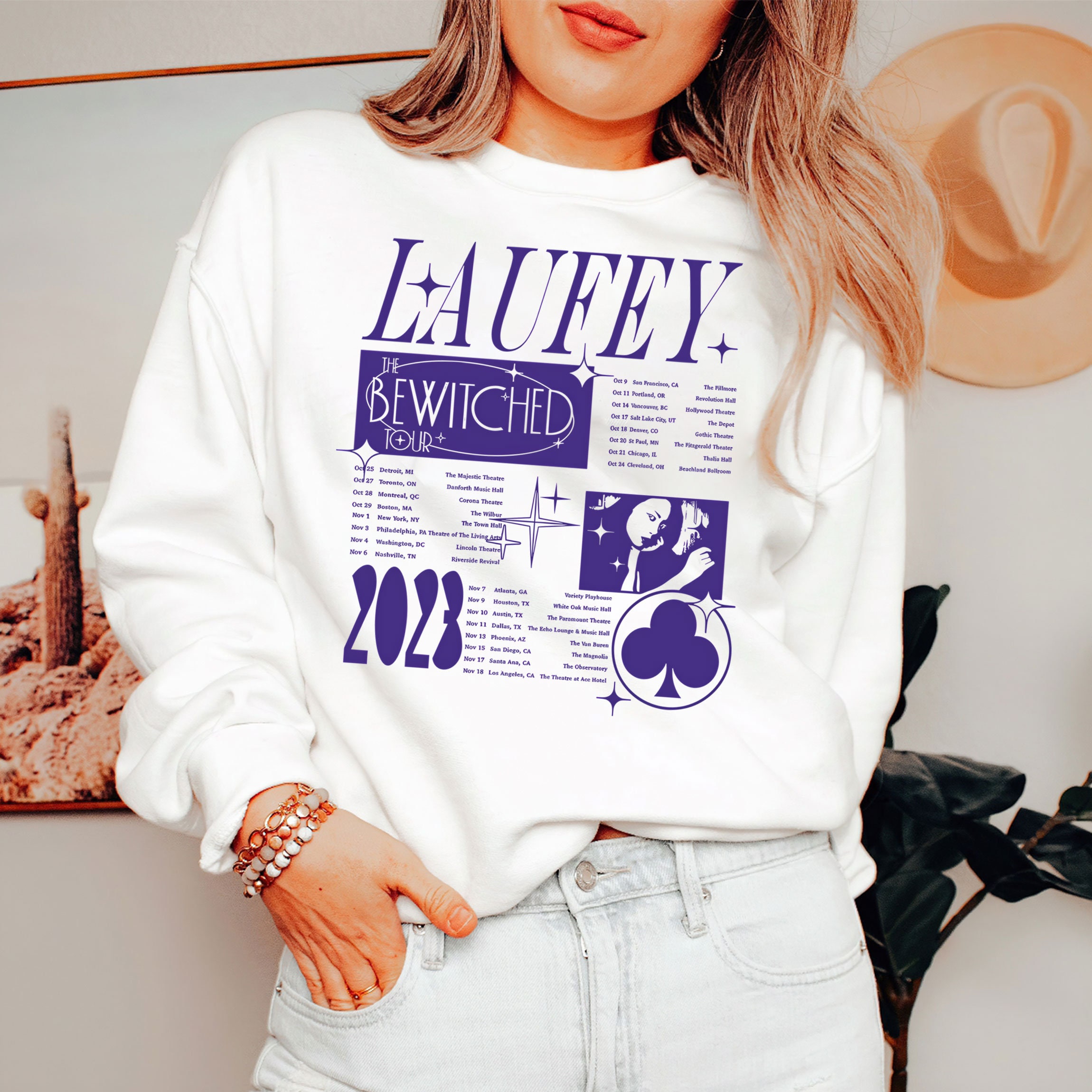 Laufey the Bewitched Tour 2024 T-shirt Sweatshirt Hoodie, Laufey Merch ...