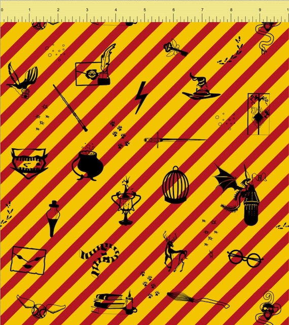 Gryffindor House Stripes Hogwarts Wizarding School Inspired | Etsy