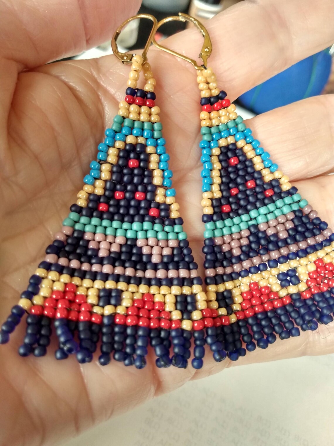 Colorful Drop Earrings - Etsy