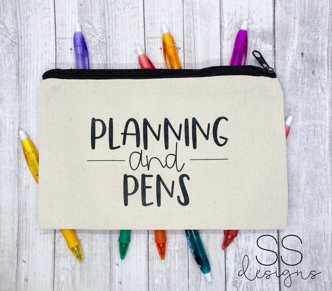 Planning and Pens Pouch // Teacher Pouch // Pen Pouch // Planning Bag ...