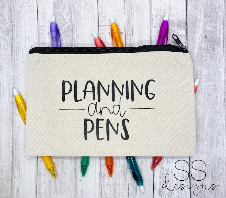 Planning and Pens Pouch // Teacher Pouch // Pen Pouch // Planning Bag ...