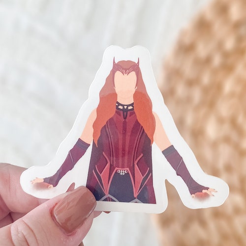 The Scarlet Witch Sticker Wandavision Sticker Wanda Maximoff - Etsy