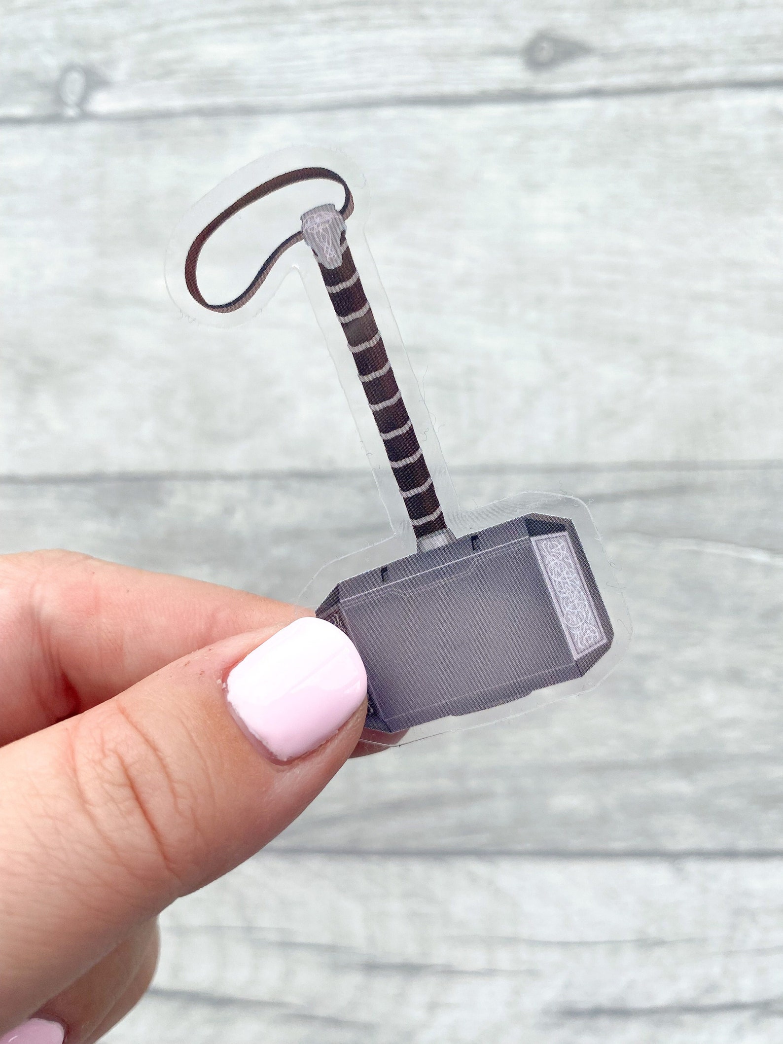 Transparent Thor Hammer Mjölnir Waterproof Sticker Laptop Sticker Car ...