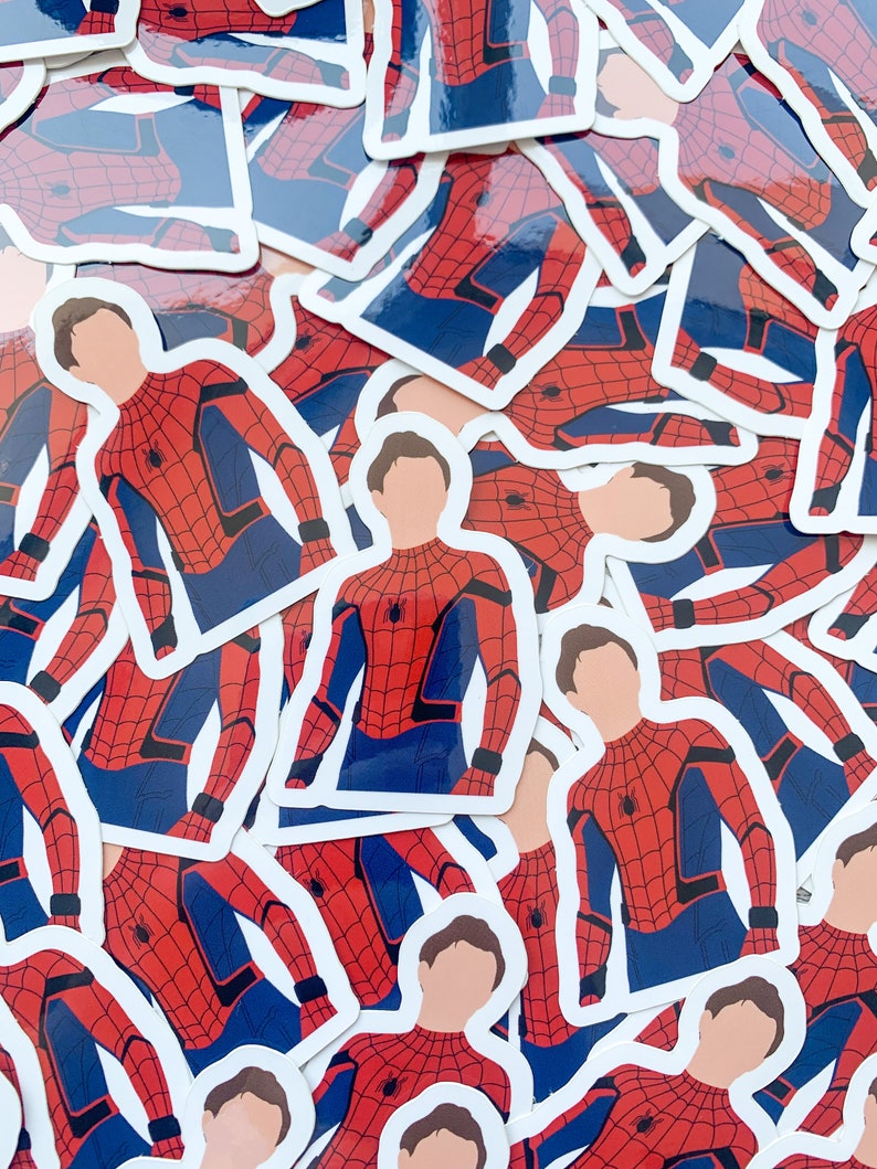 Tom Holland Spiderman Waterproof Sticker Vinyl Stickers Laptop | Etsy